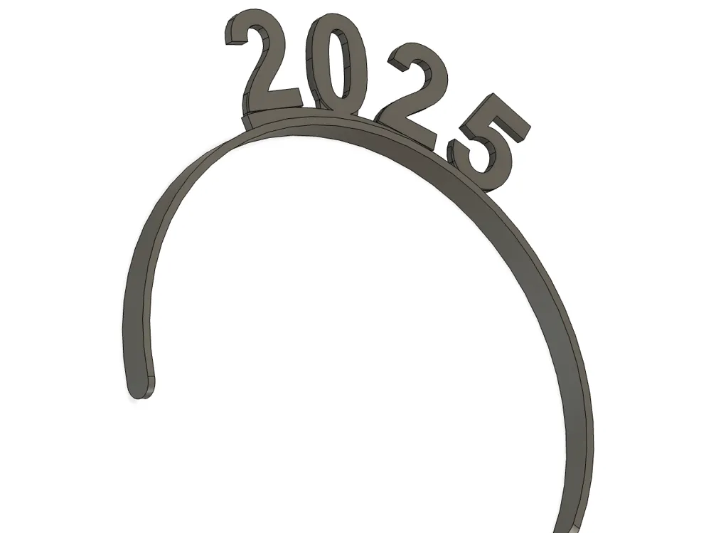 2025 Newyears Celebration Crown (for A1 Mini) by Barnacle Boy - MakerWorld