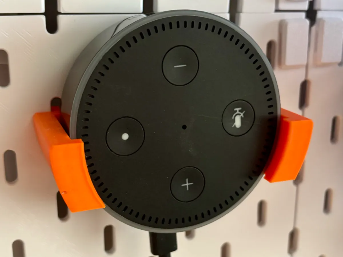 Alexa Echo Dot 2 Holder for Skadis Wall by thczv MakerWorld: Download ...