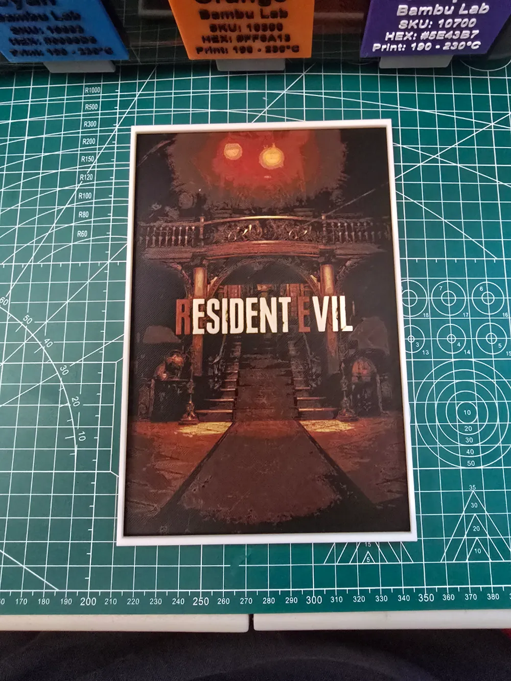 Resident Evil Game Poster - Hueforge Art by Lumpy3D - MakerWorld