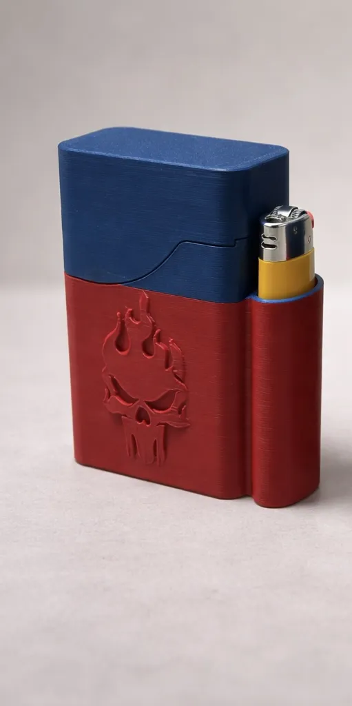 Cigarette box with lighter (BIC) - Free 3D Print Model - MakerWorld