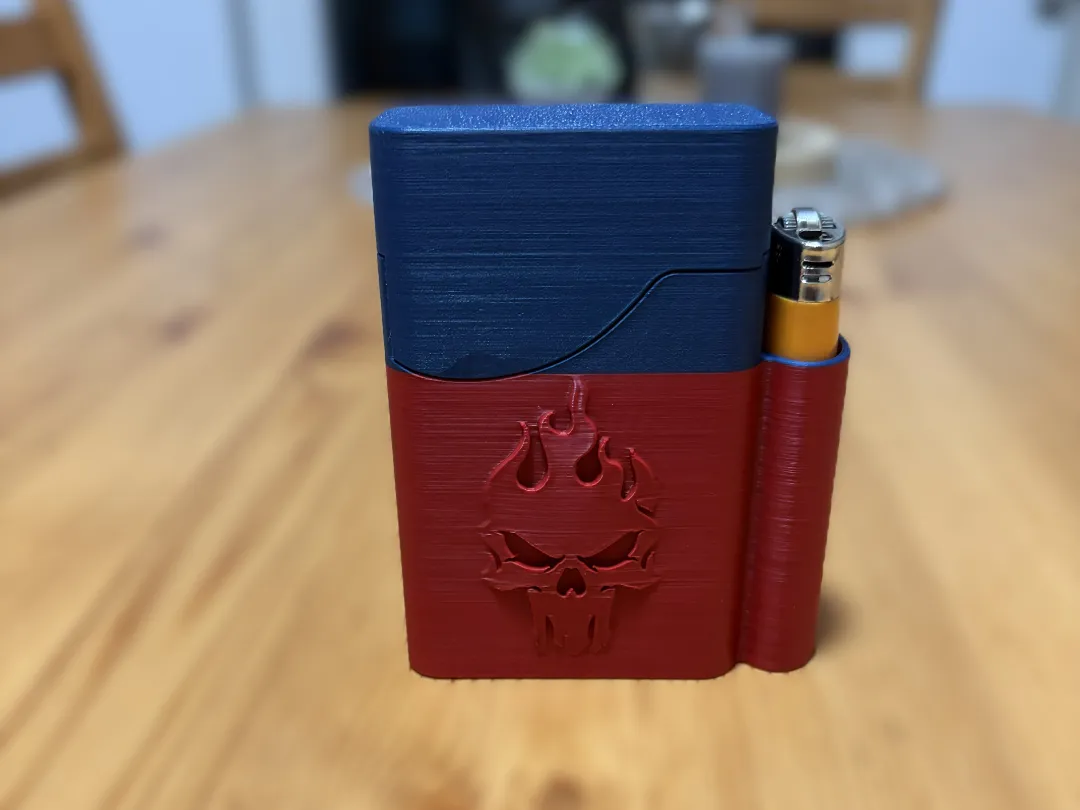 Cigarette box with lighter (BIC) - Free 3D Print Model - MakerWorld