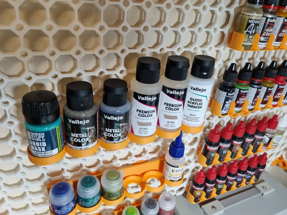 Multiboard Vallejo Paint Holder (36mm compatible) by Migego - MakerWorld