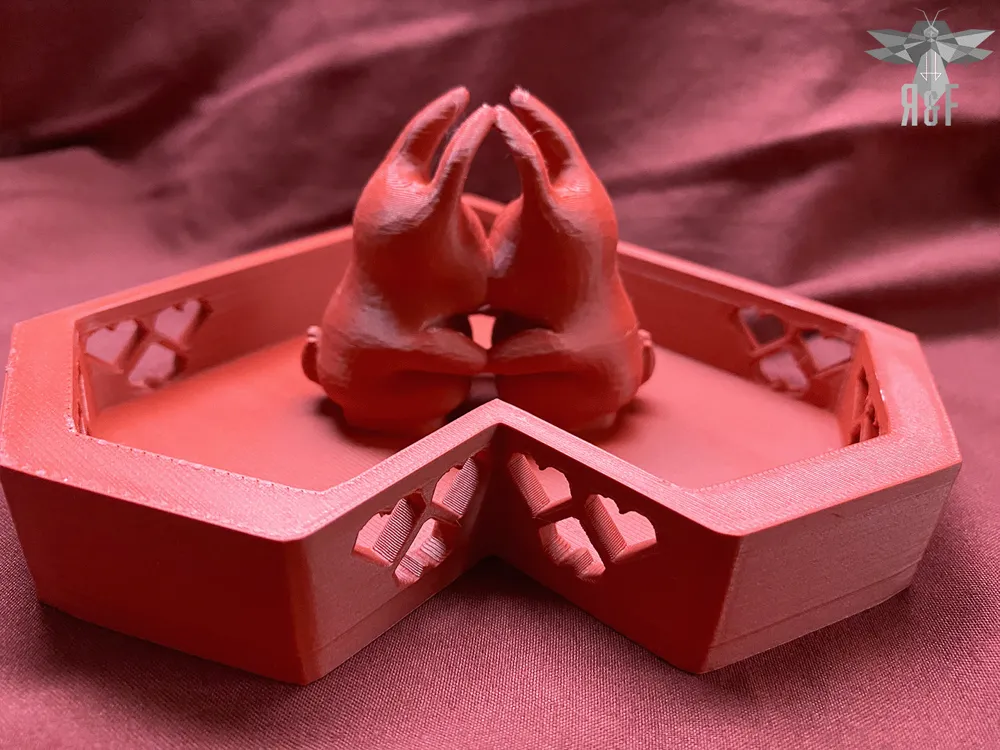 Simplified Bunny Hug Jewelry Dish by Robots+Fireflies - MakerWorld
