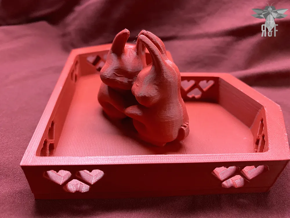 Simplified Bunny Hug Jewelry Dish by Robots+Fireflies - MakerWorld