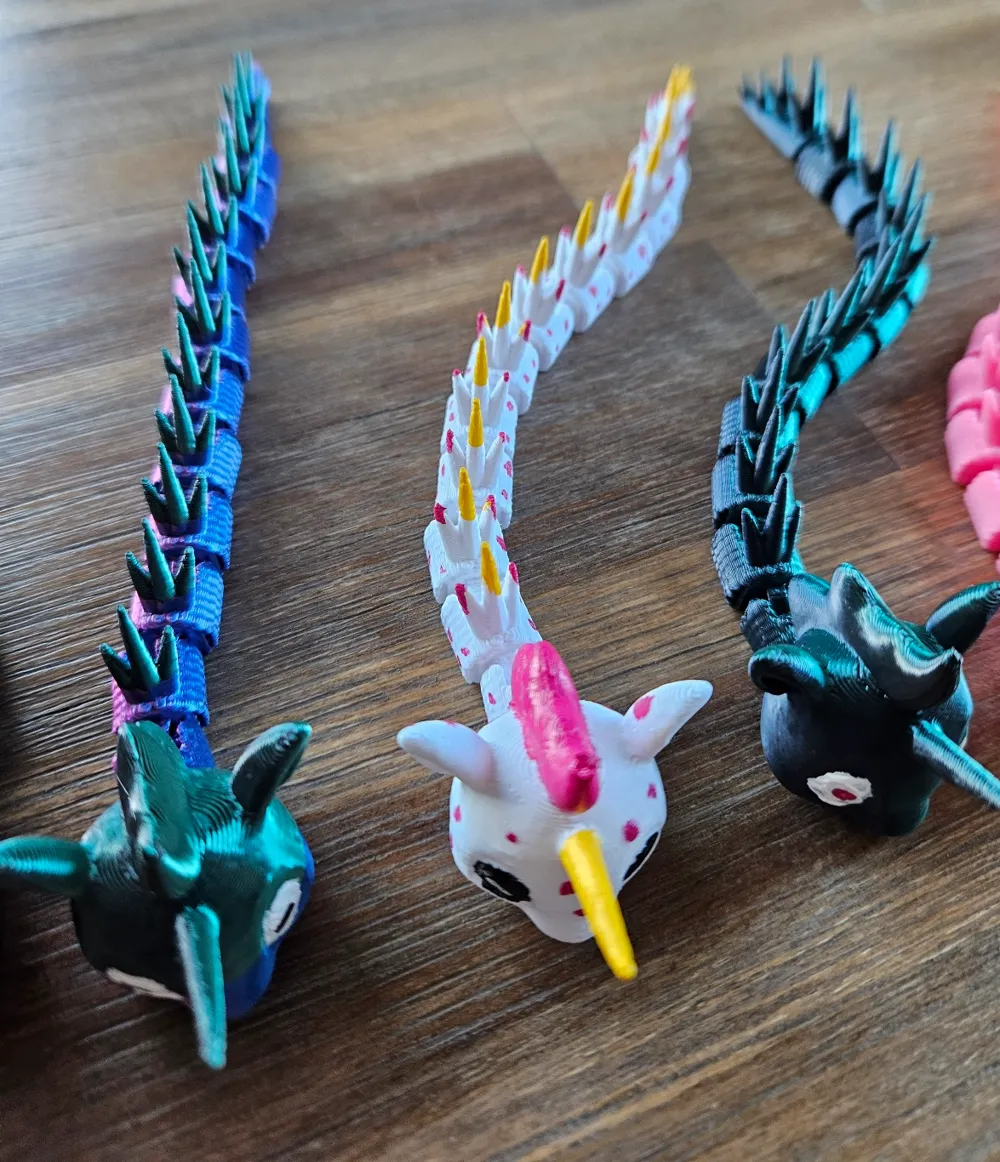 Unicorn Snake - FREE TO SELL Remixed by k3ldar MakerWorld: Download ...