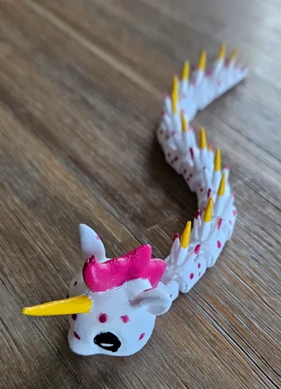 Unicorn Snake - FREE TO SELL Remixed by k3ldar MakerWorld: Download ...