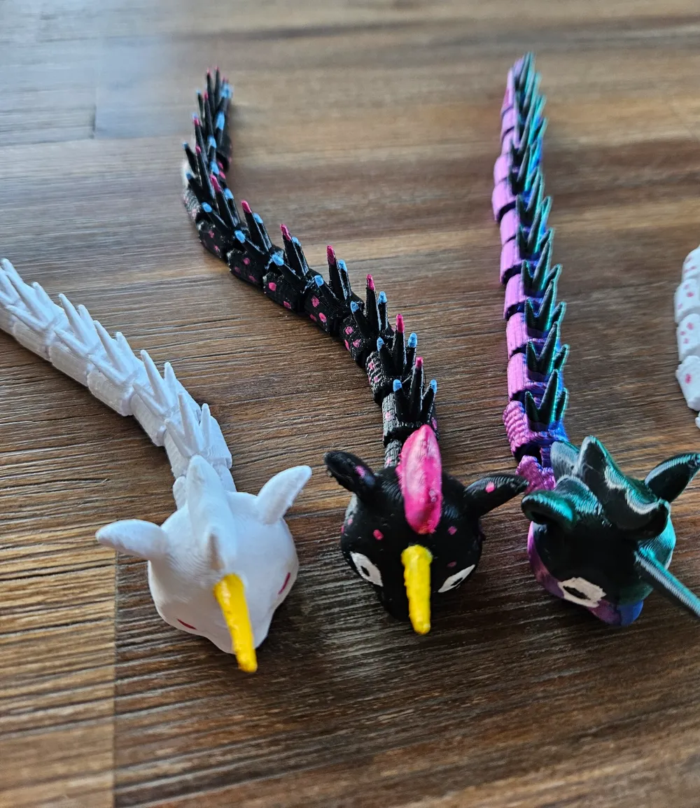 Unicorn Snake - FREE TO SELL Remixed by k3ldar MakerWorld: Download ...