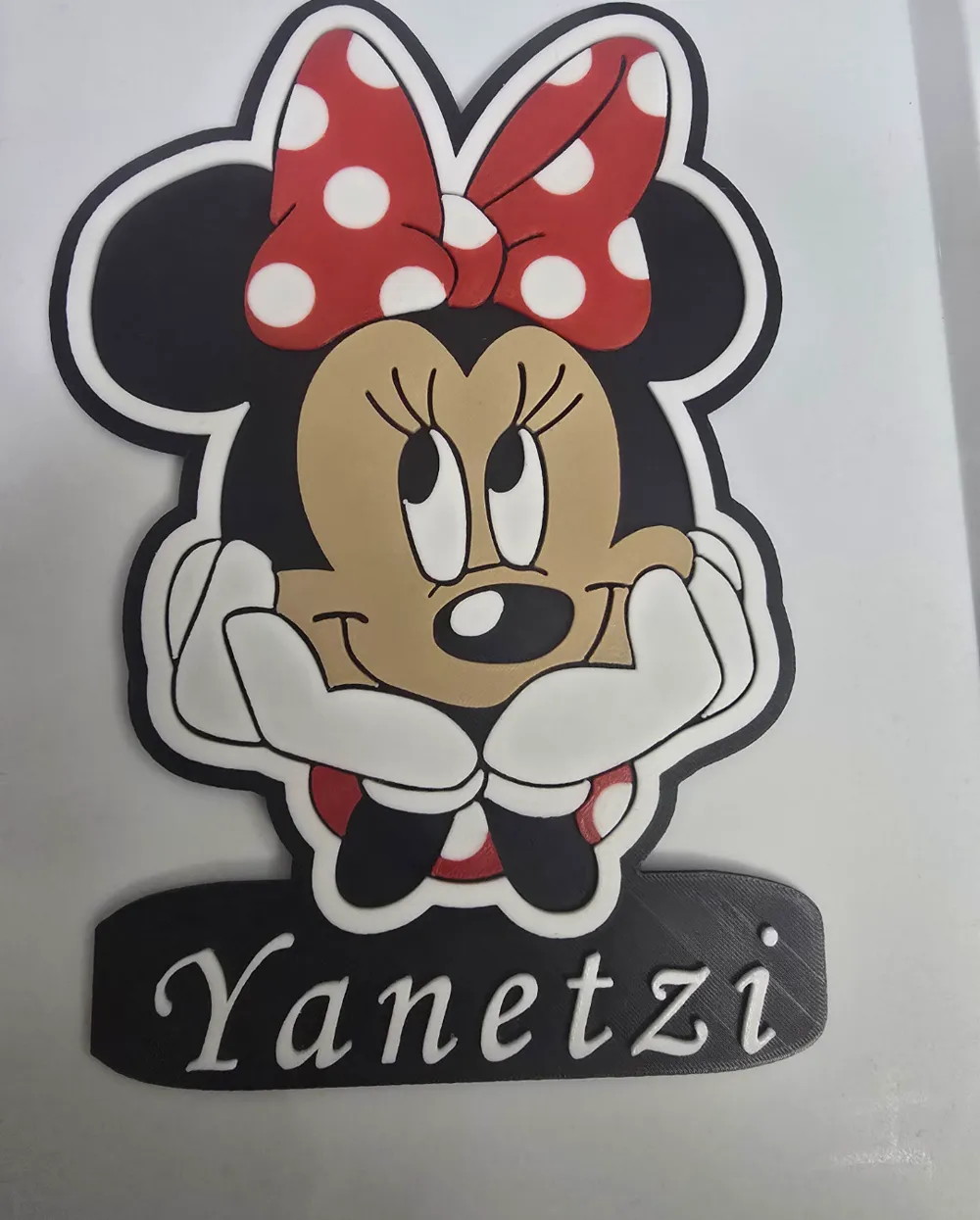 Customize Minnie mouse name plate by monchis - MakerWorld