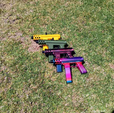 TEC-9 / T-15 water toy gun by QYM 3D 脑洞造物秦一鸣 MakerWorld: Download Free ...