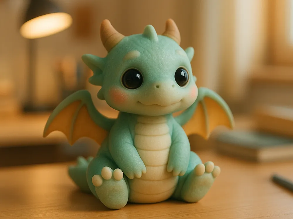Cute Dragon - Free 3D Print Model - MakerWorld
