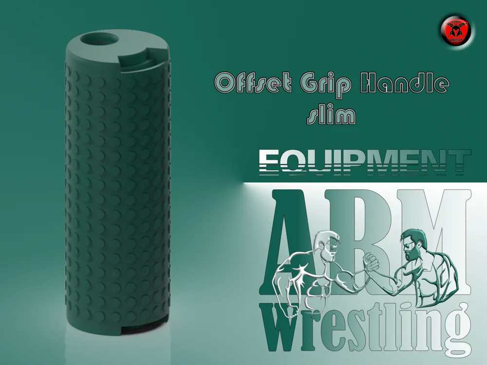 Armwrestling Offset Grip Handle slim by CopyKnight - MakerWorld