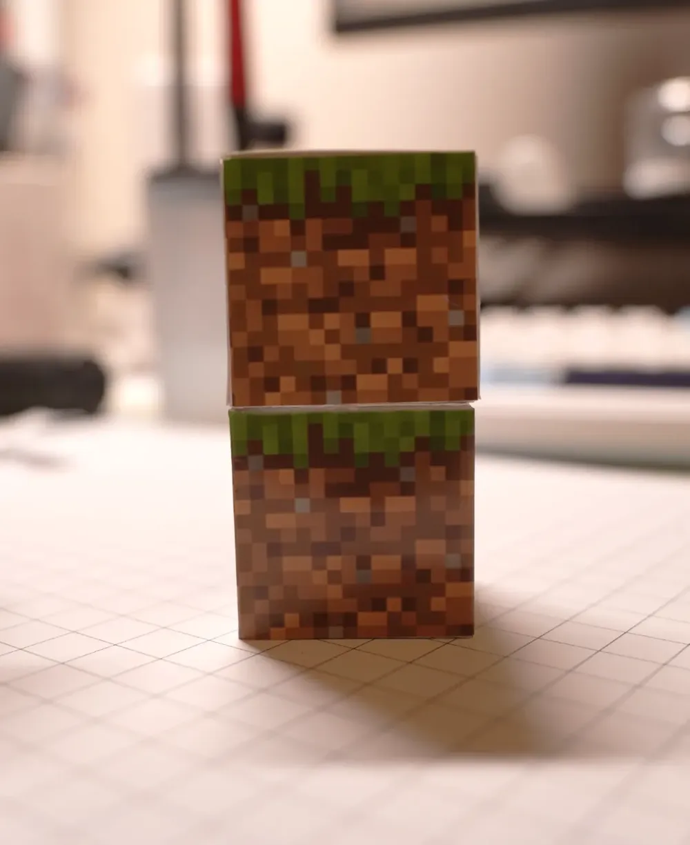 Minecraft Glue-Free, Pause-Free Boxes/Magnetic Grass Blocks/Rock Blocks ...