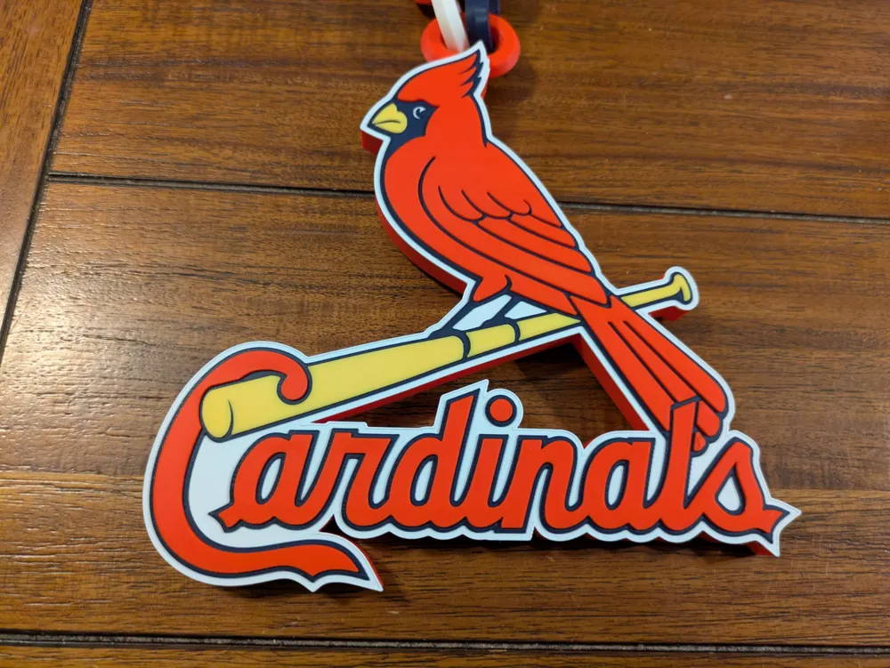 St. Louis Cardinals oversized logo pendant chain by majic723MakerWorld ...