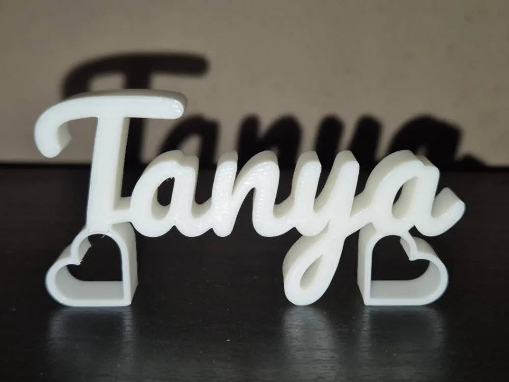 Tanya Name Sign Display Decor by GabT - MakerWorld