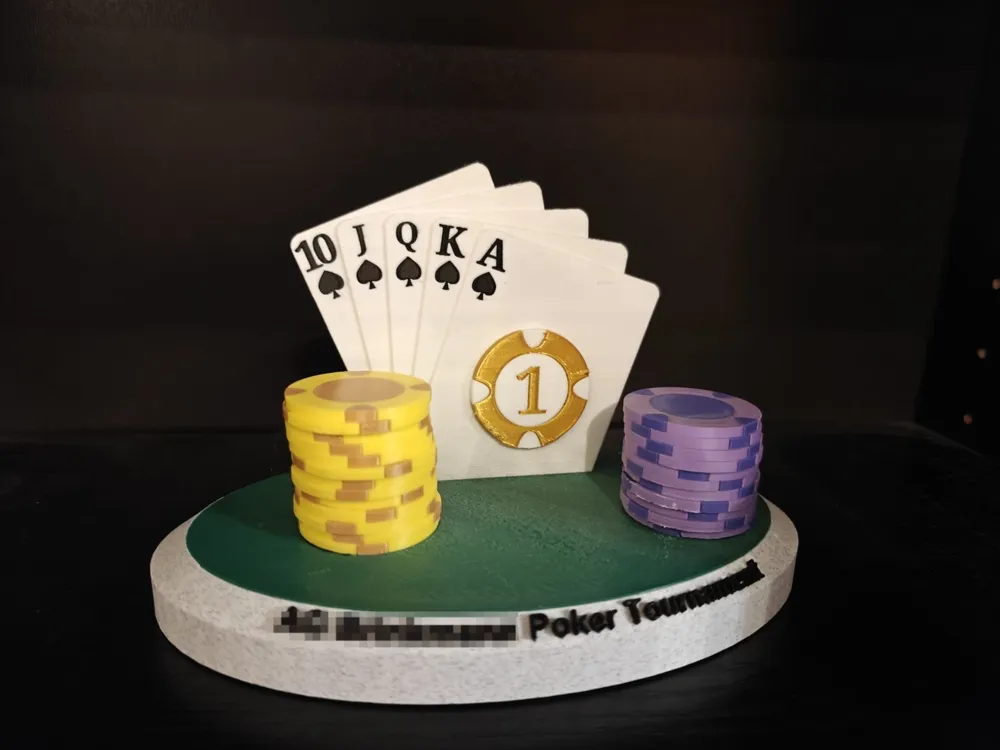 Poker Trophies - Free 3D Print Model - MakerWorld