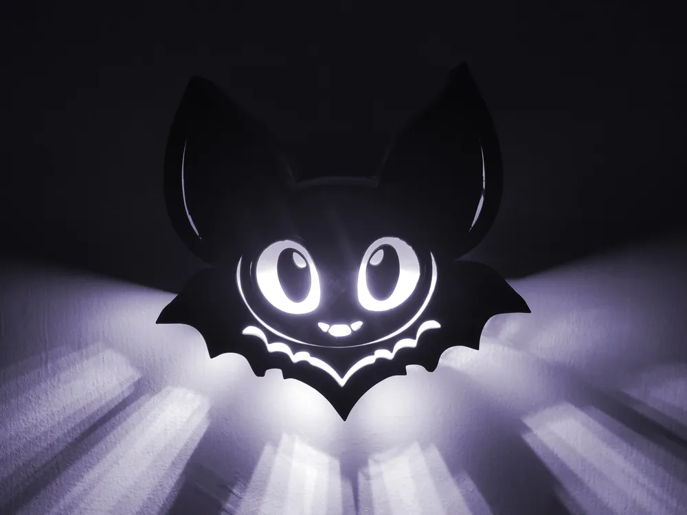 Cute Bat NightLight Lamp by PinkyWings - MakerWorld