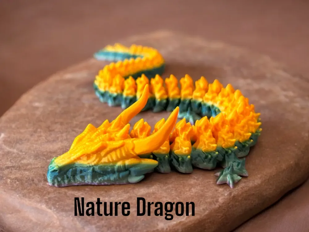 Articulated Nature Dragon - Free 3D Print Model - MakerWorld