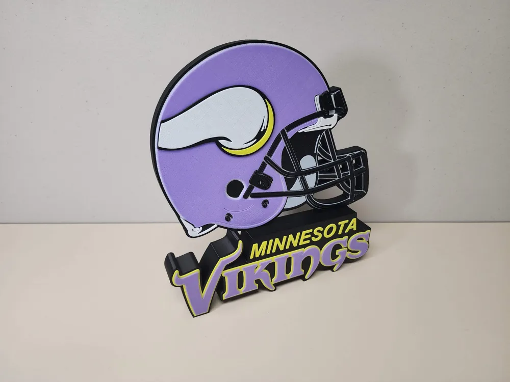 Minnesota Vikings Wall or Desk Display by briankstan - MakerWorld