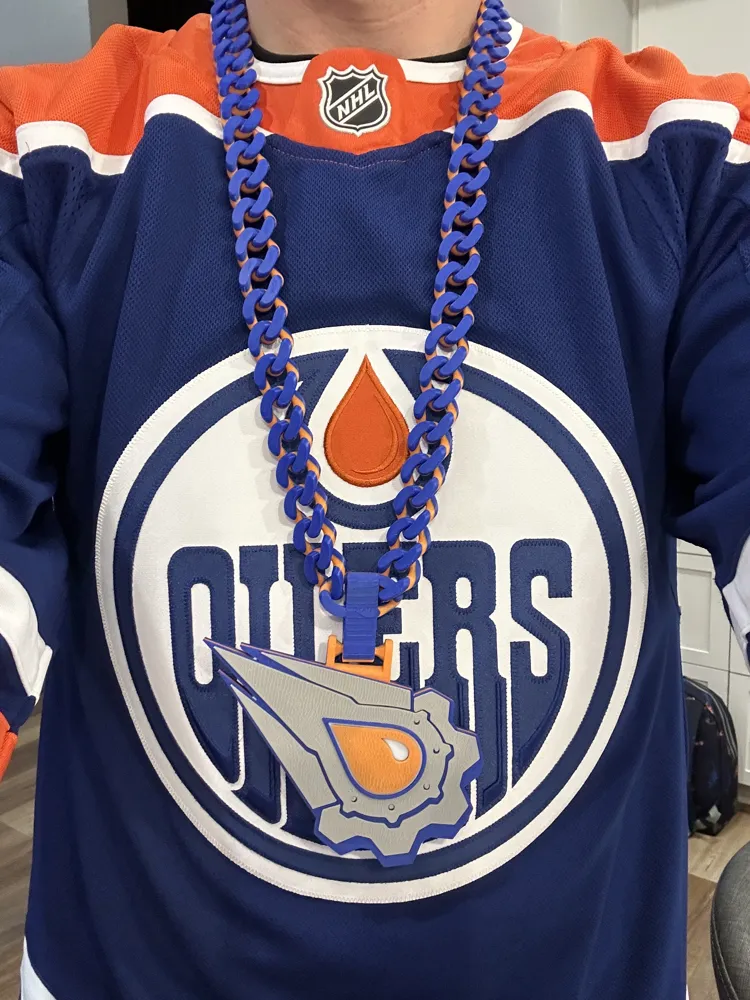 Edmonton Oilers Gear Cuban Chain by SgambaroMakerWorld: Download Free ...