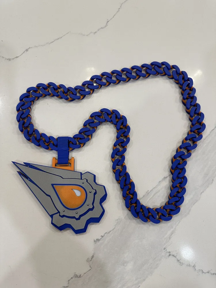 Edmonton Oilers Gear Cuban Chain by SgambaroMakerWorld: Download Free ...