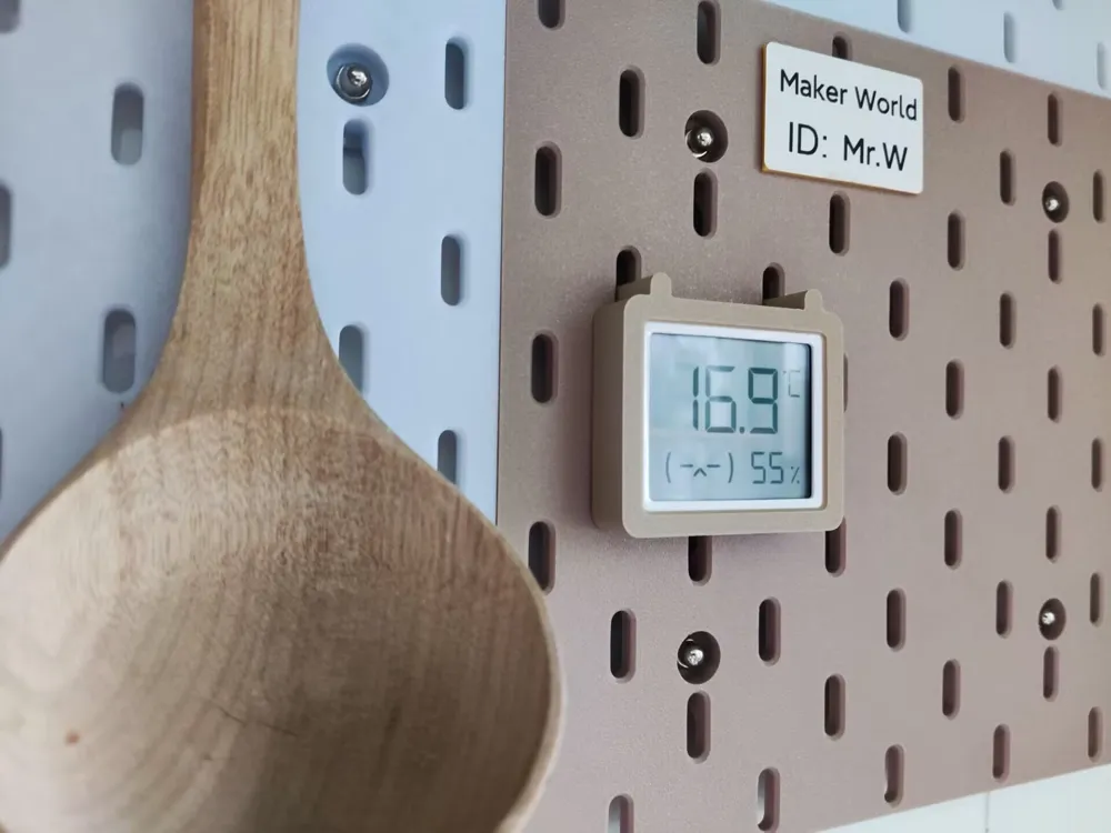 Xiaomi Mijia Smart Temperature and Humidity Meter 3 mini IKEA pegboard ...