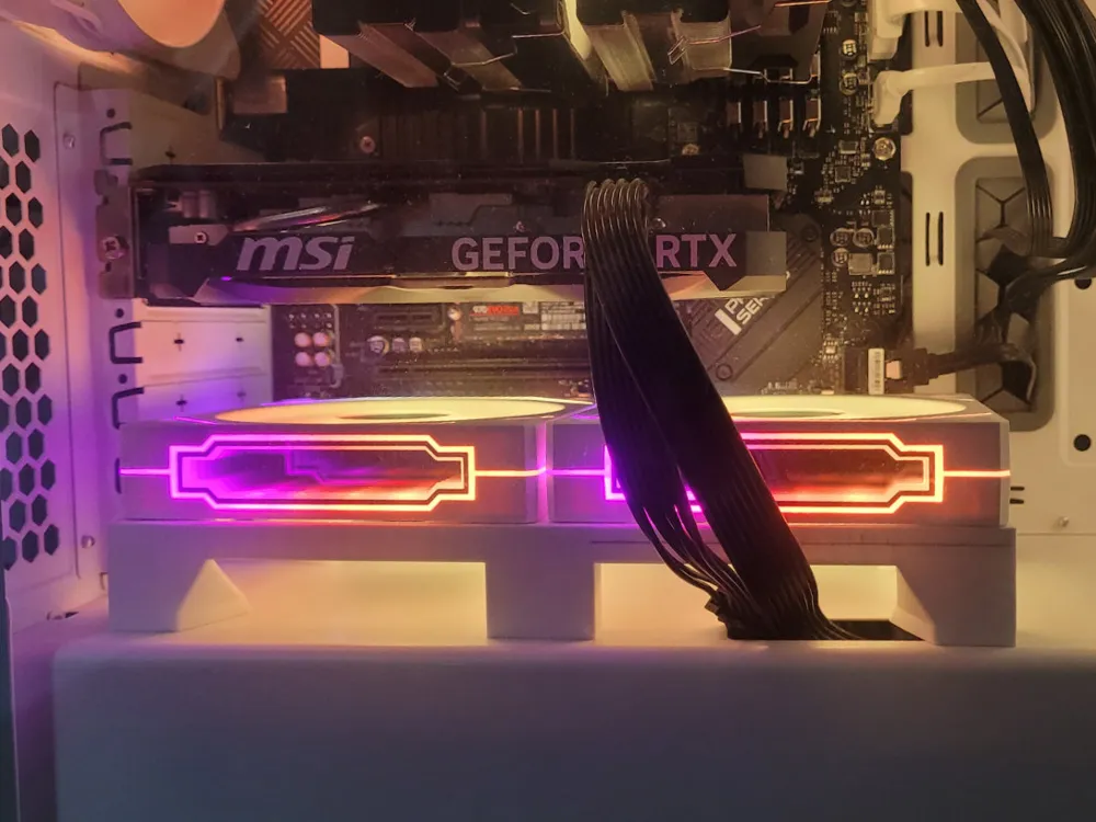 Bottom Fan Spacer for PC Case (Dual 120mm) - Free 3D Print Model ...