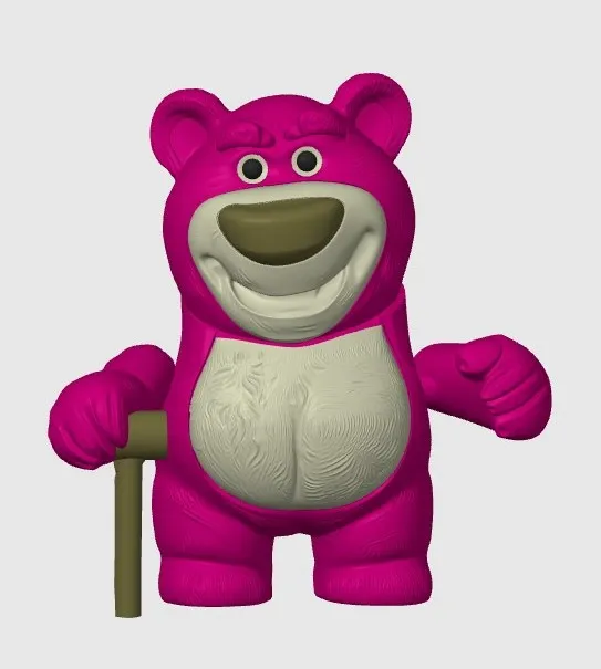 Figura adorable de Lotso oso Toy Story 3 AMS H2C - Free 3D Print Model ...