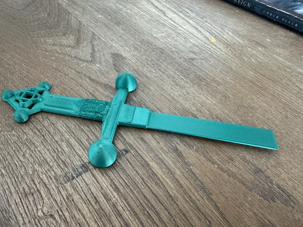 sword book mark - Free 3D Print Model - MakerWorld