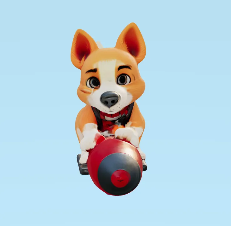 Rocket Puppy by 桥 - MakerWorld