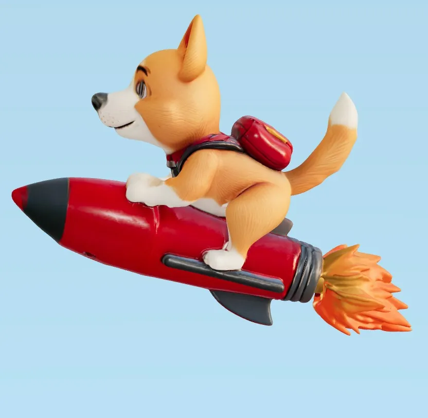 Rocket Puppy by 桥 - MakerWorld