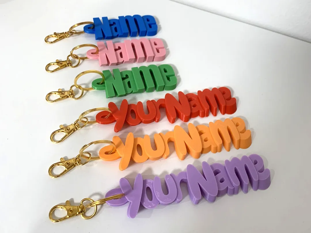 Custom Name Keyring - Free 3D Print Model - MakerWorld