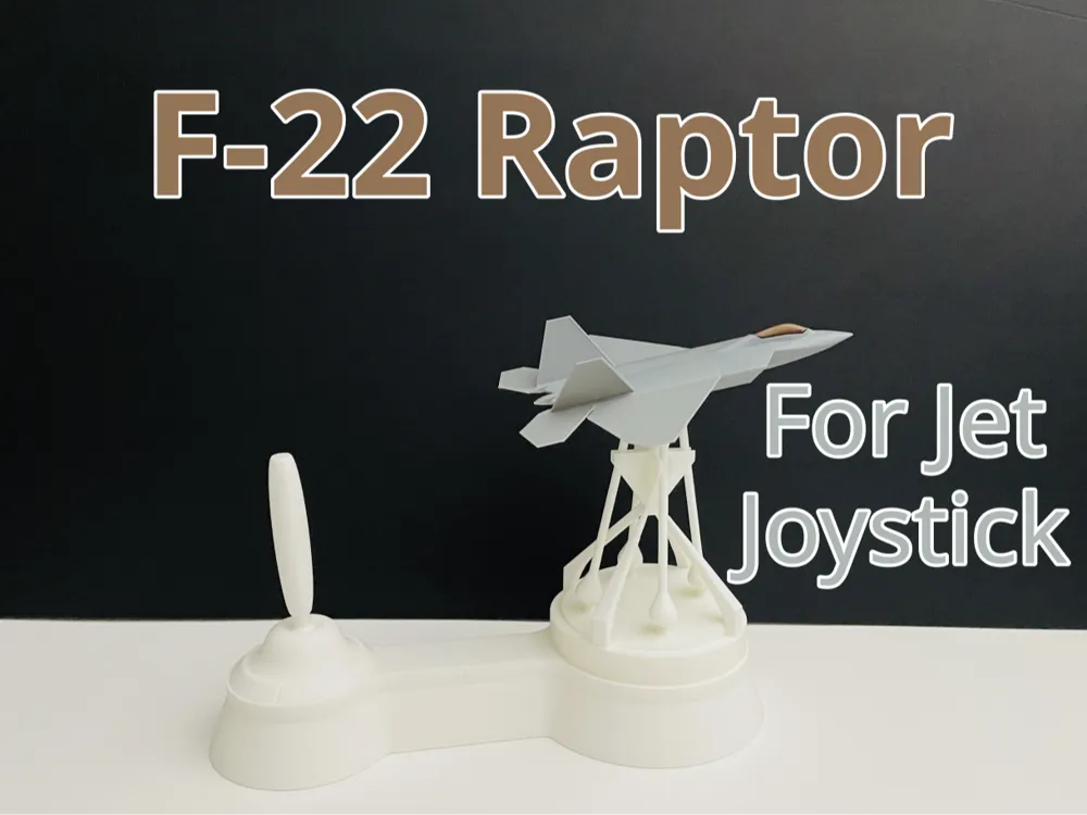 F-22 Raptor - Jet Joystick - Free 3D Print Model - MakerWorld