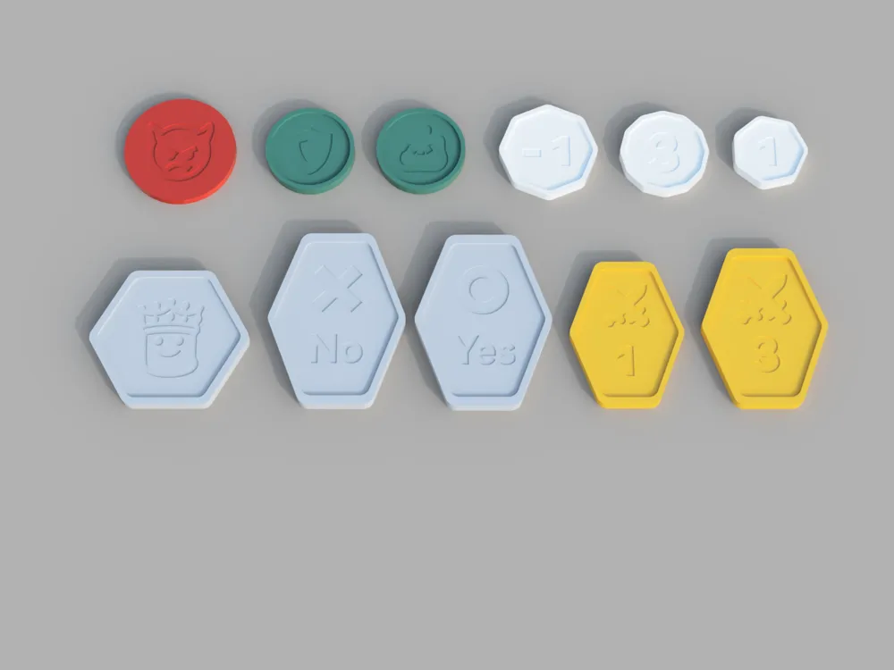 Board Game Token Generator - Free 3D Print Model - MakerWorld