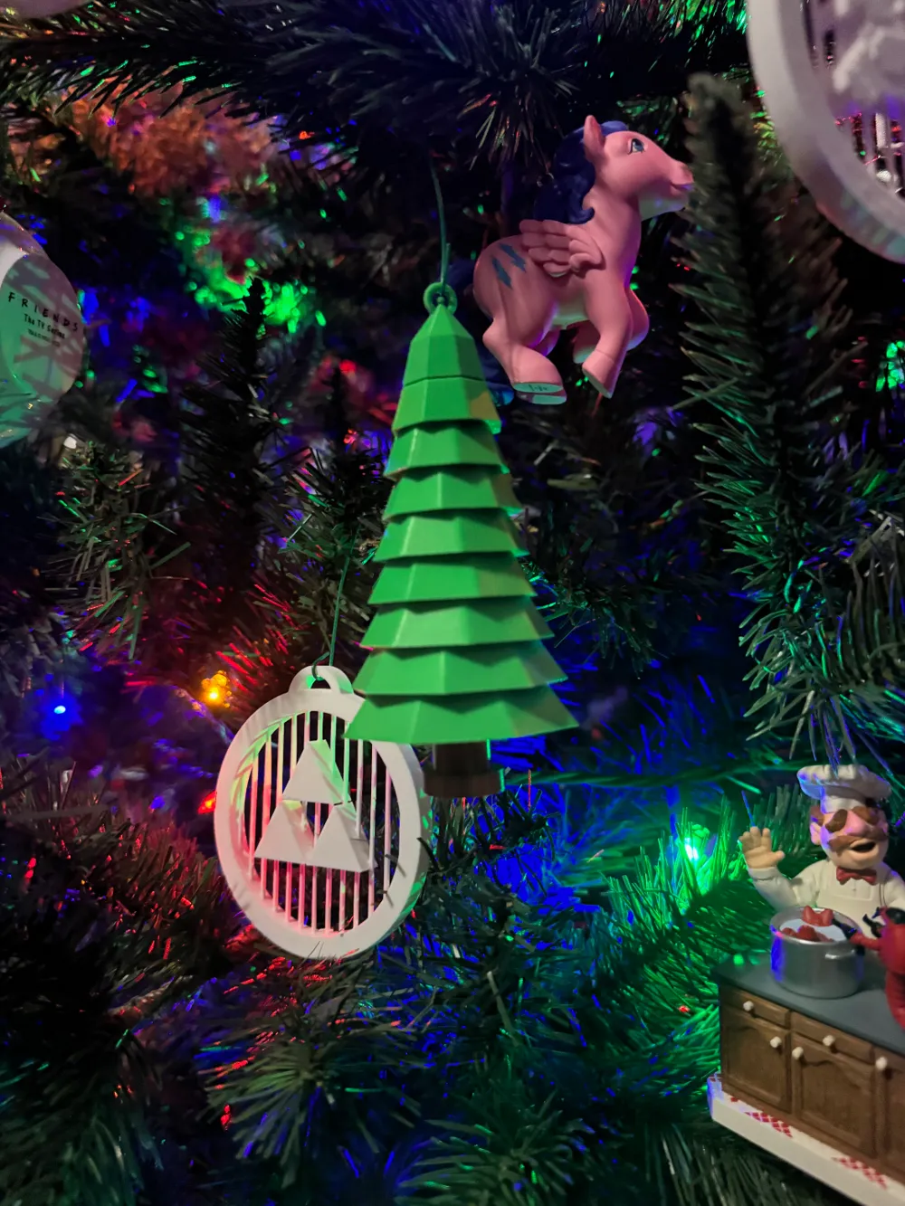 Winter Tree Fidget Spinner / Ornament by Not Punny Labs - MakerWorld