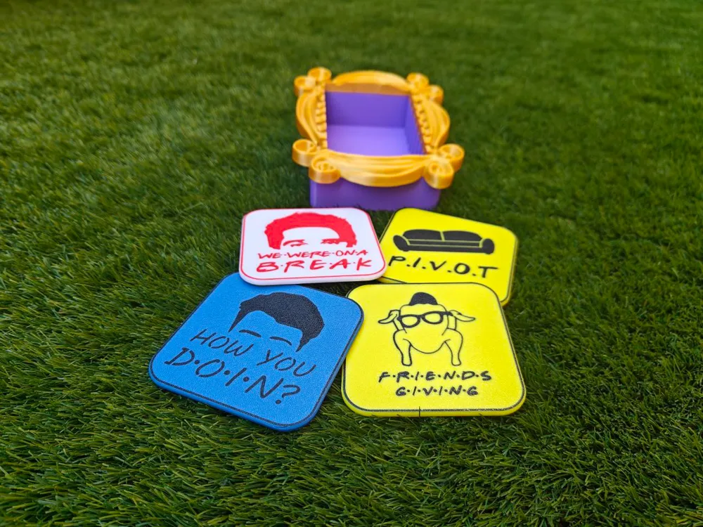 Friends Coaster Set by julianfj MakerWorld: Download Free 3D Models