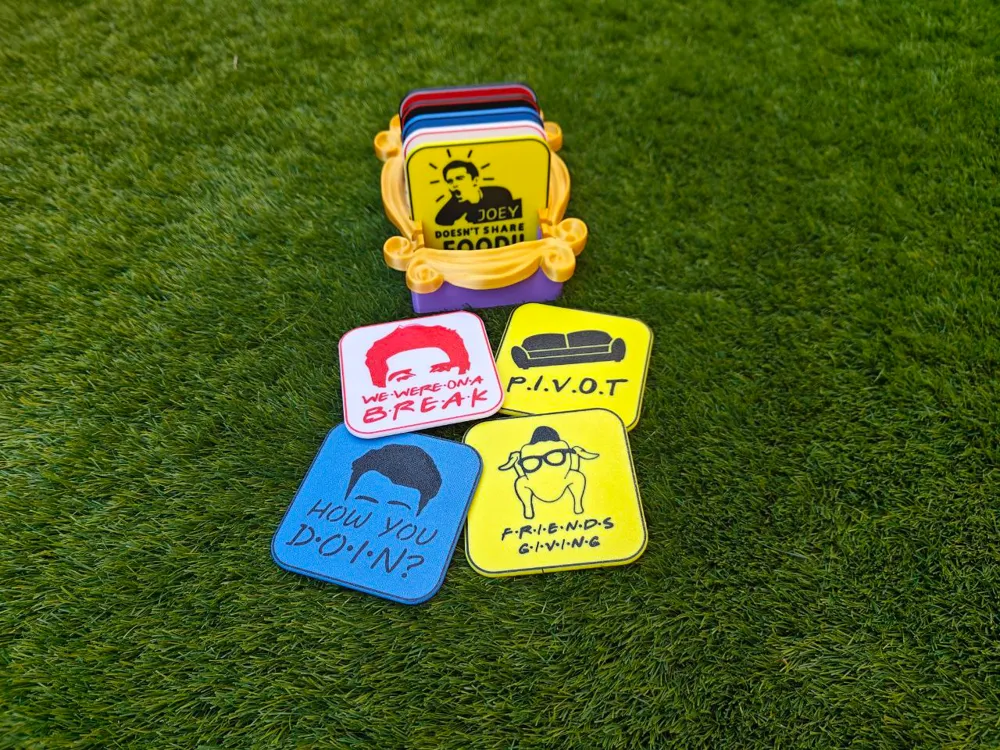 Friends Coaster Set by julianfj MakerWorld: Download Free 3D Models