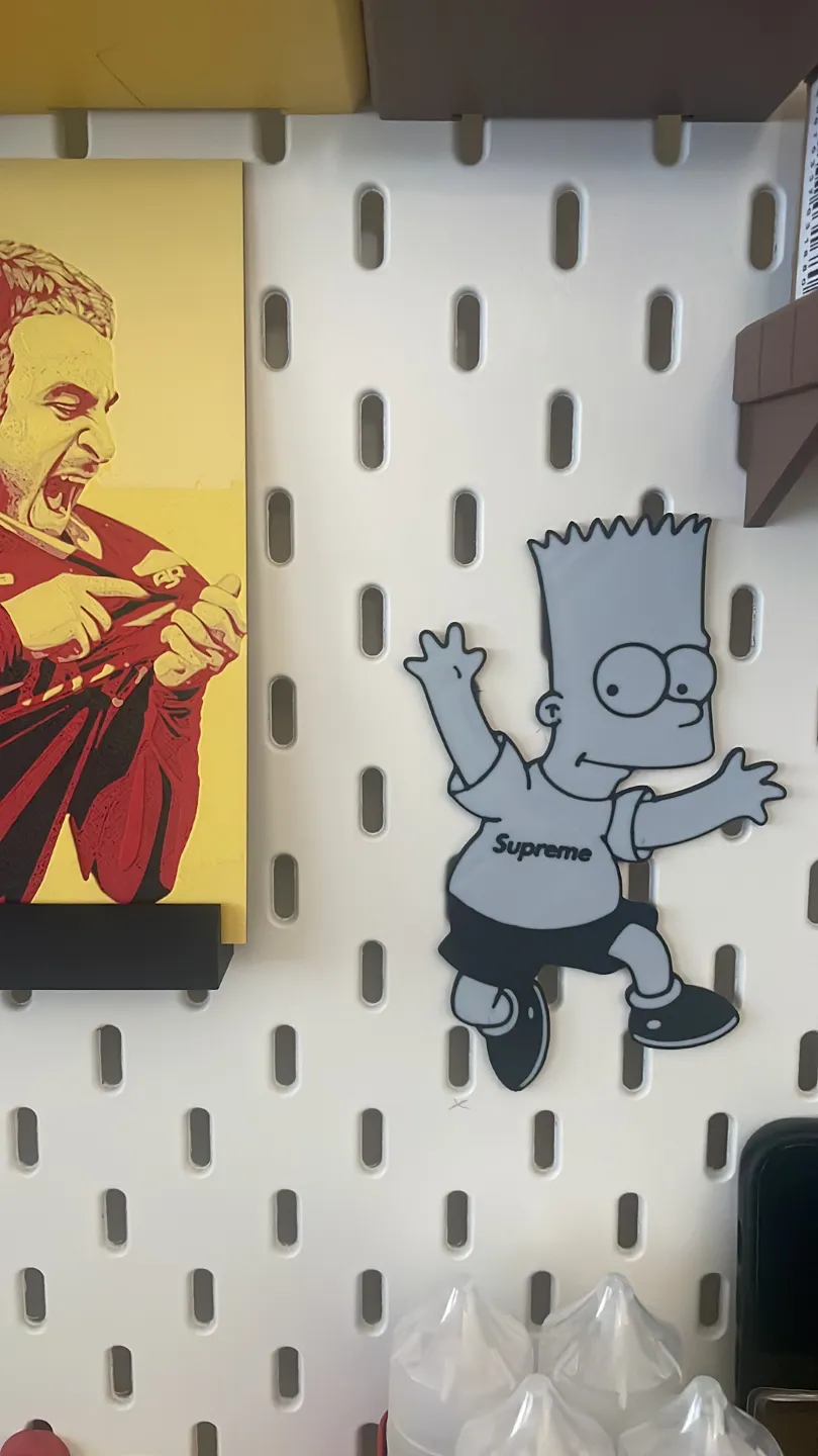 Ikea Skadis - Bart Simpson - Supreme T-Shirt by ADF - MakerWorld