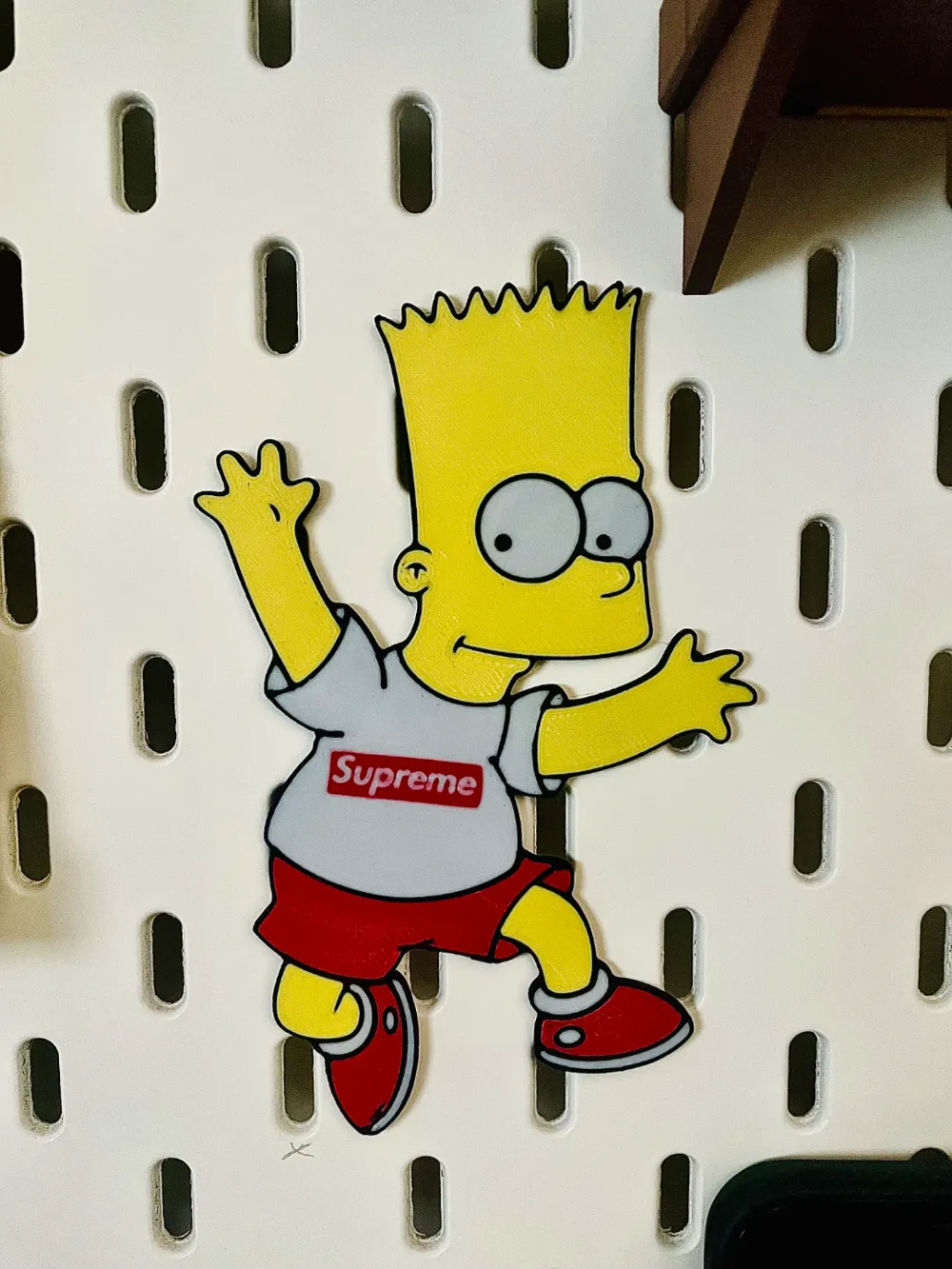 Ikea Skadis - Bart Simpson - Supreme T-Shirt by ADF - MakerWorld
