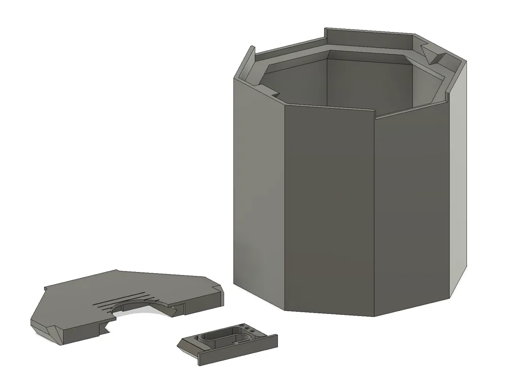 HydrOctagon Plant Pot set medium by Daimwn - MakerWorld