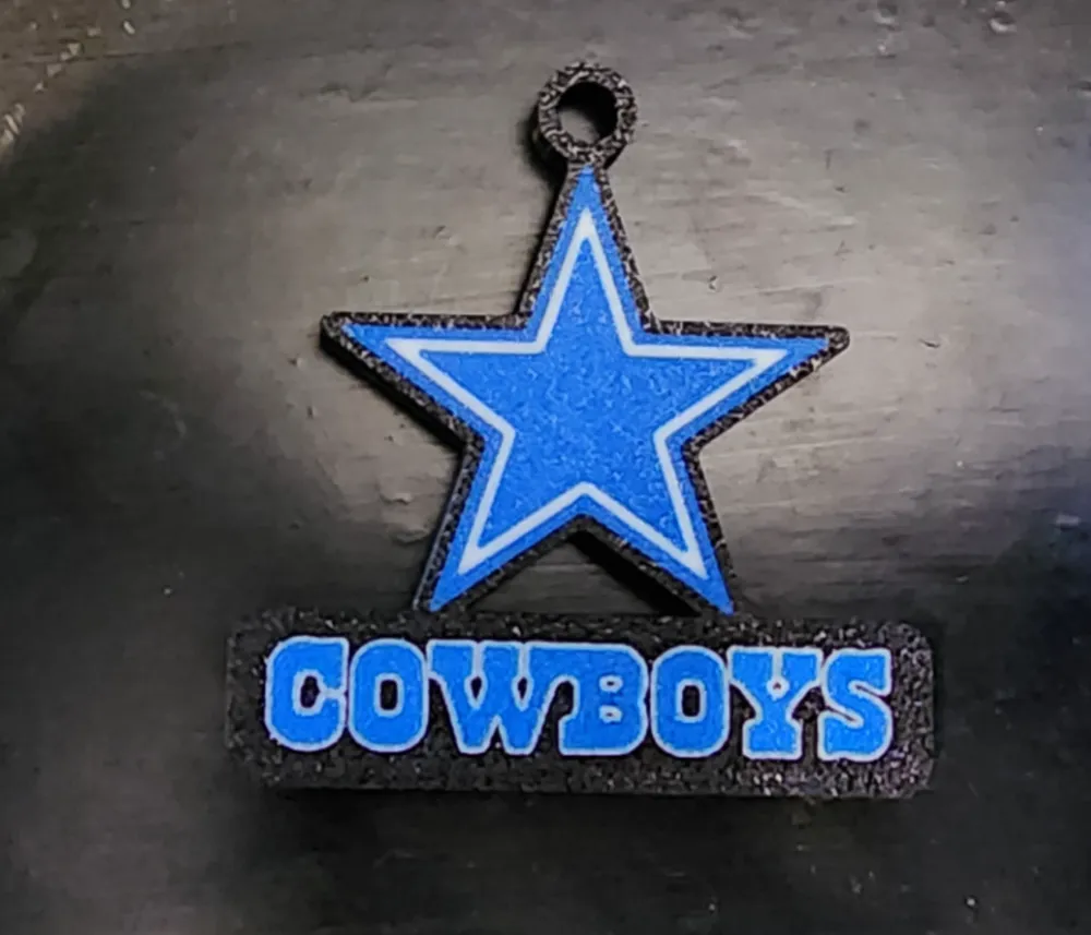 Dallas Cowboys Keychain - Free 3D Print Model - MakerWorld