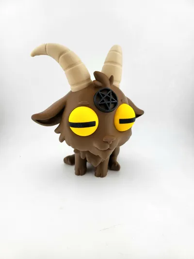 Cute Demon Goat Kawaii 3D sweet evil 666 NO AMS - Free 3D Print Model ...