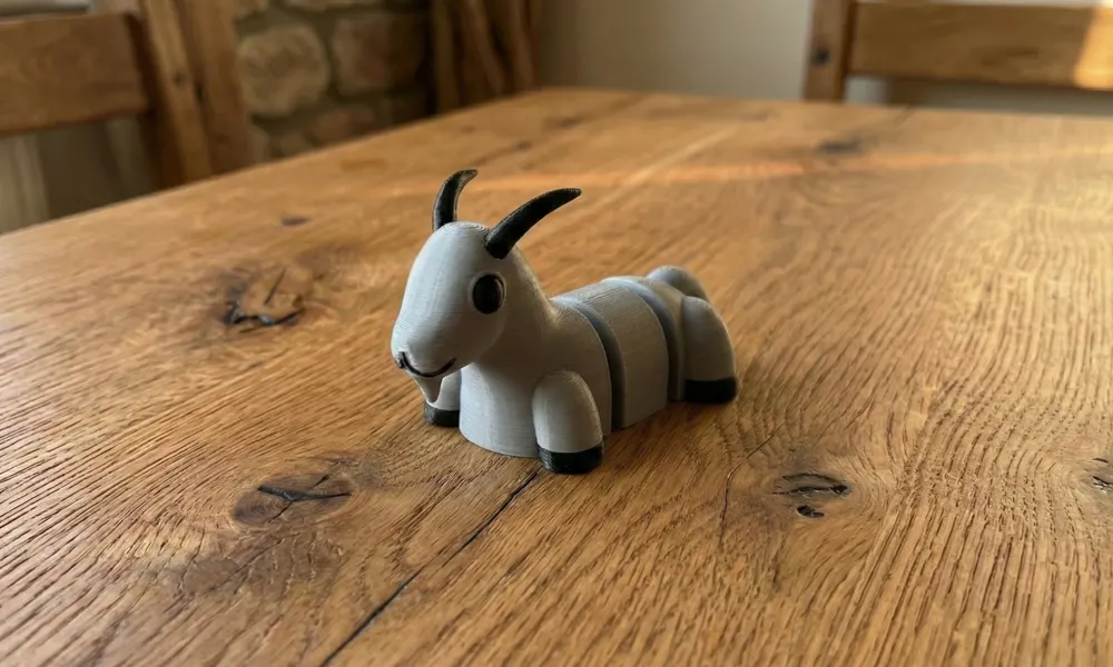 Articulated Goat – Cute Flexible Farm Animal - Free 3D Print Model ...
