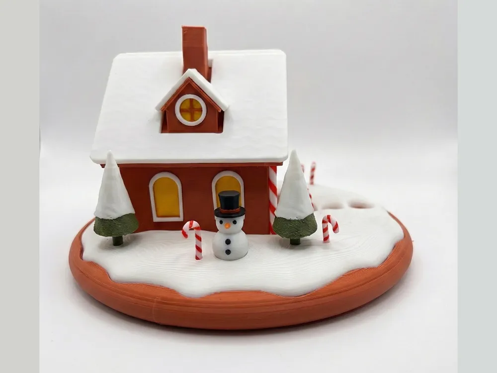 Gingerbread Christmas Village House - Free 3D Print Model - MakerWorld