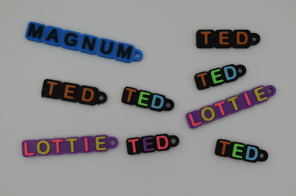 Customisable Tile Style Keychain Generator - Free 3D Print Model ...