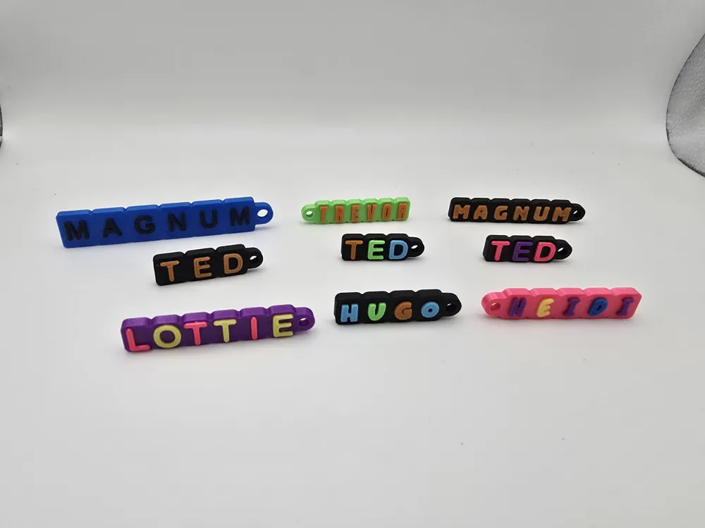 Customisable Tile Style Keychain Generator - Free 3D Print Model ...