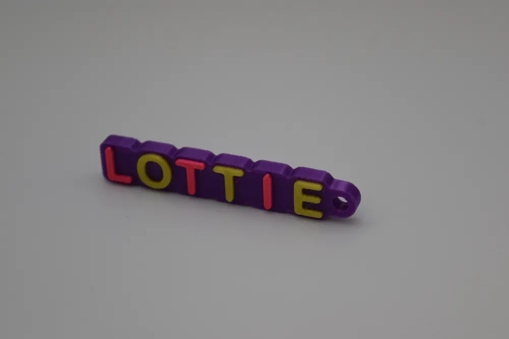 Customisable Tile Style Keychain Generator - Free 3D Print Model ...