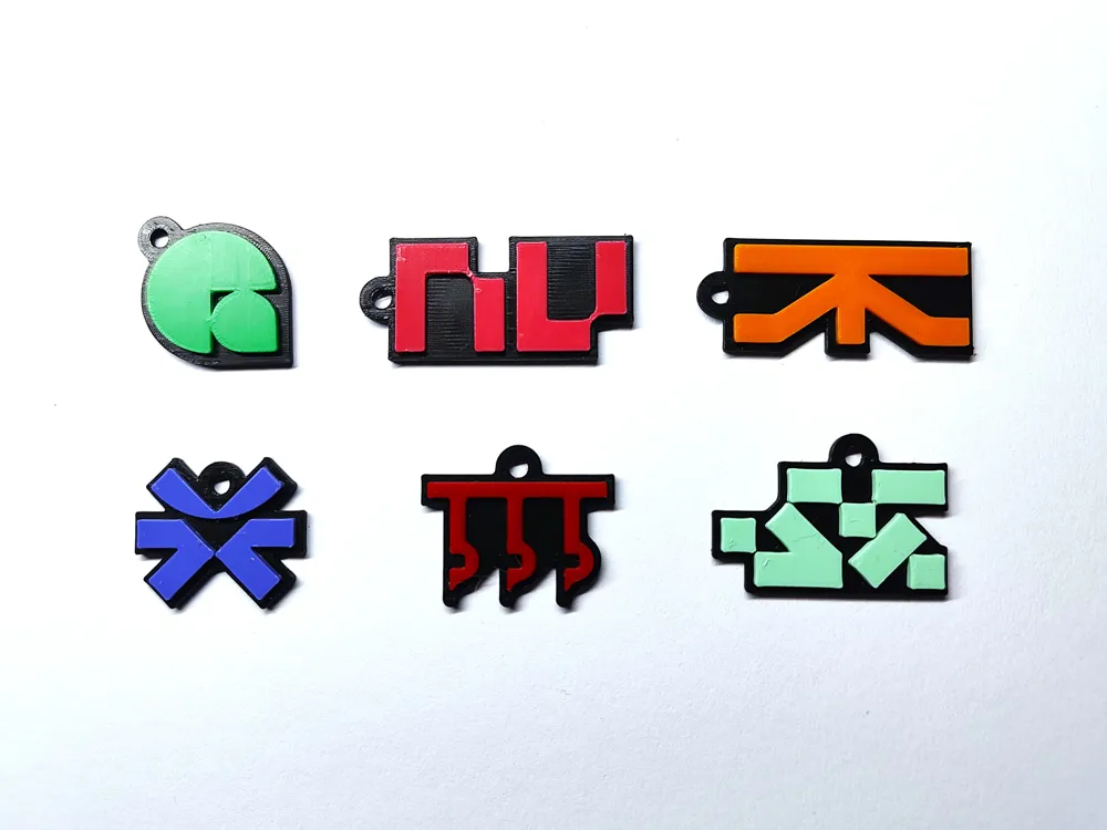 MARATHON Faction Logos Keychain Fobs - Free 3D Print Model - MakerWorld