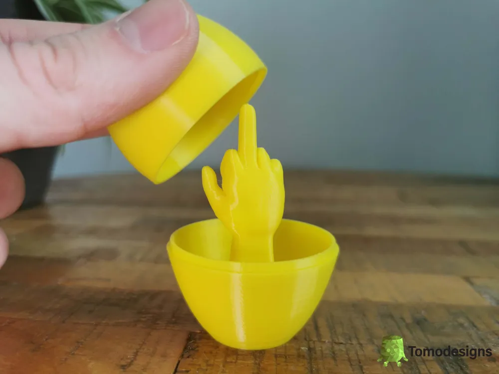 Middle Finger Easter Egg - Free 3D Print Model - MakerWorld