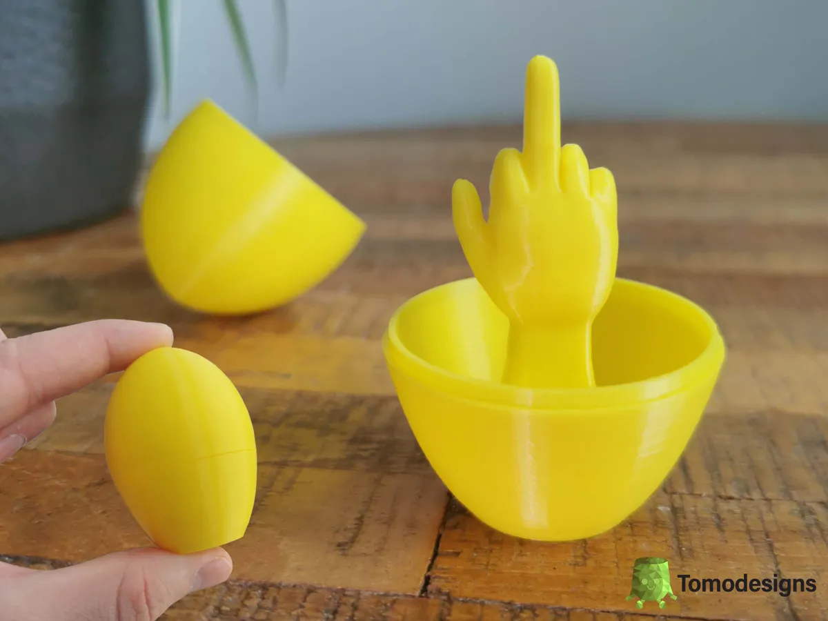 Middle Finger Easter Egg by TomoDesigns MakerWorld: Download Free 3D Models