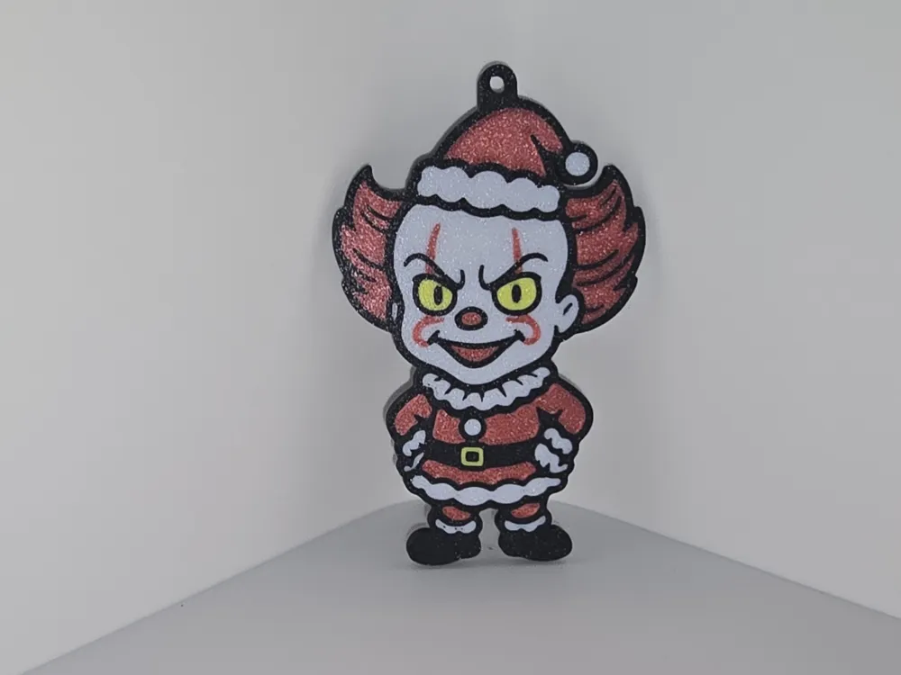 Pennywise Christmas Ornament - Free 3D Print Model - MakerWorld